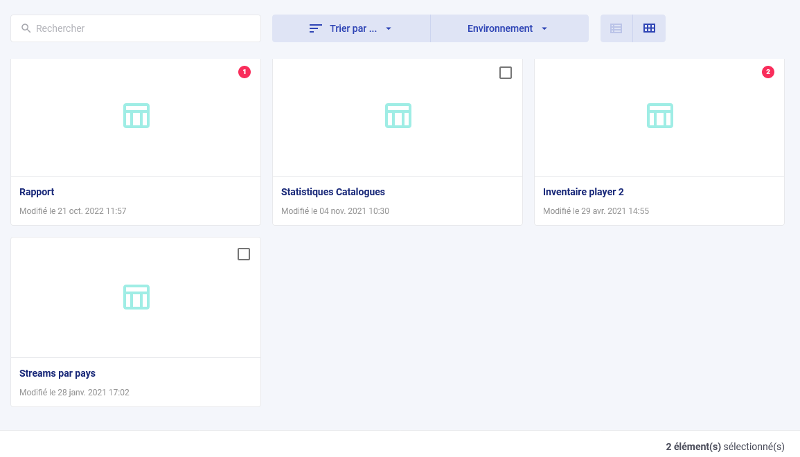 Création de dashboard | Digiteka Support