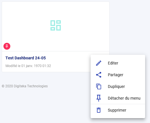 Création de dashboard | Digiteka Support